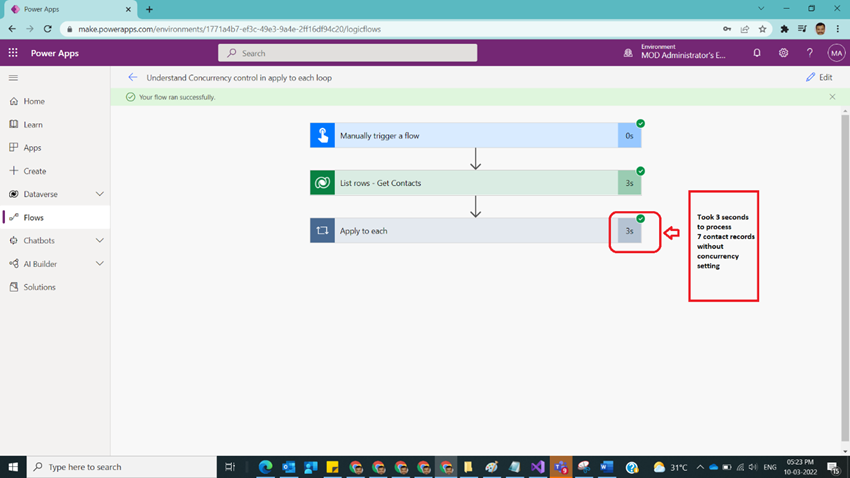 Understand Concurrency Control In Apply To Each Loop In Power Automate